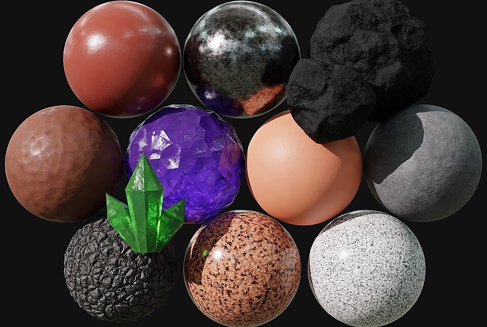 Blender Procedural Material Pack #7