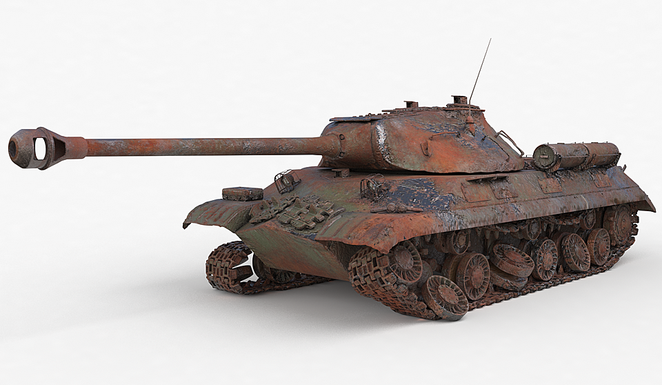 Tank Russian IS 3M Destroyed