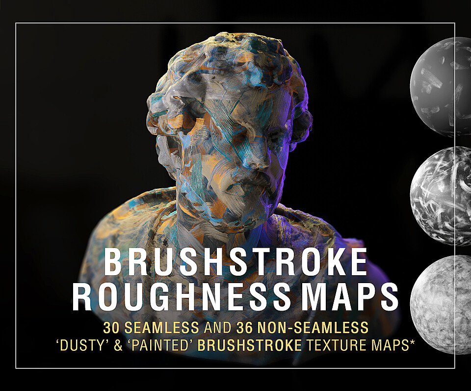 Brushstroke Roughness Maps