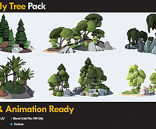 tree & Trunk kitbash VOL 01