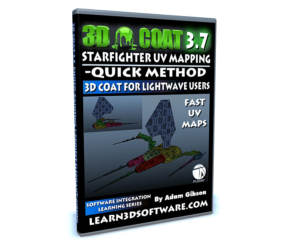 3D Coat -UV Mapping a StarFighter -Quick Method