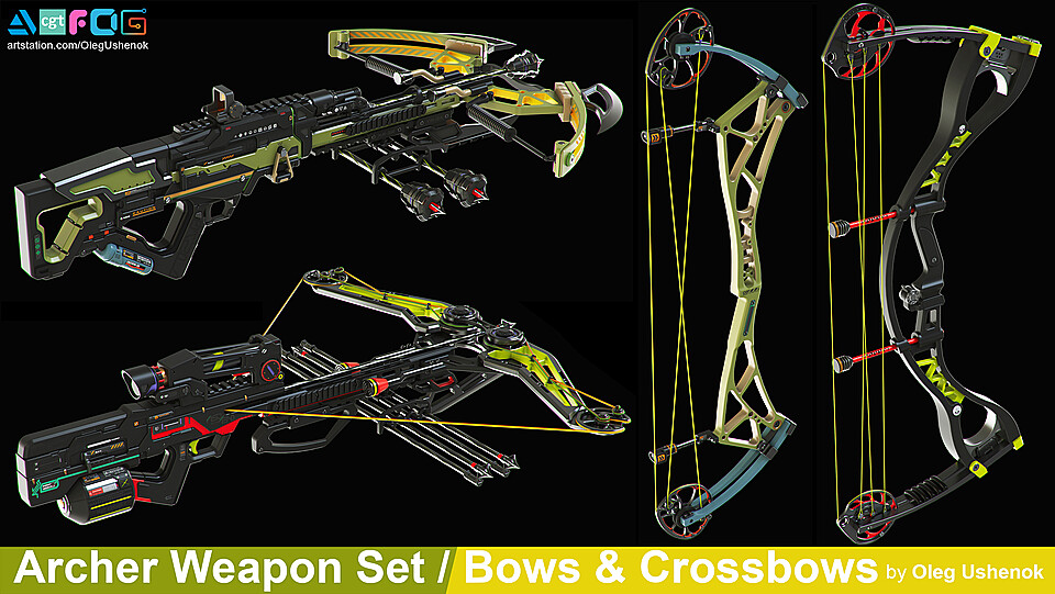 Archer Weapon Set / Bows & Crossbows