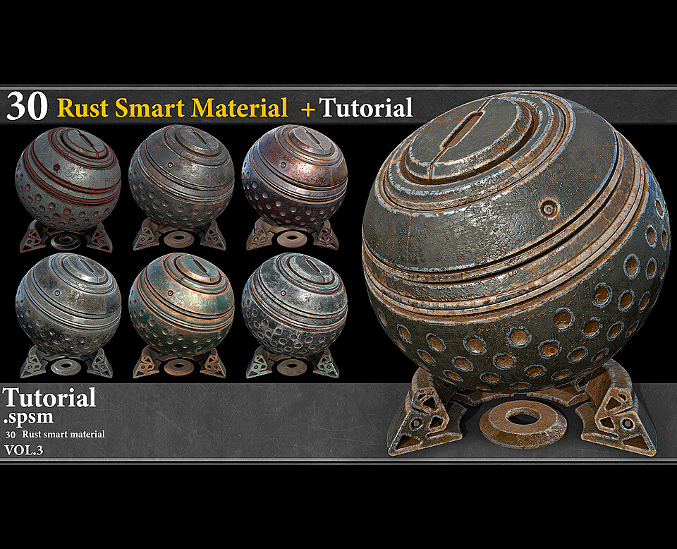 30 Rust Smart Material Vol.3 + tutorial