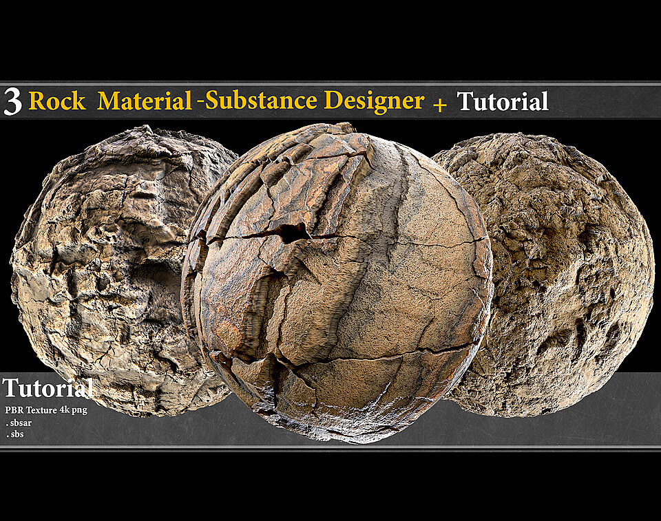 3 Rock Material - Substance Designer+ Toturial