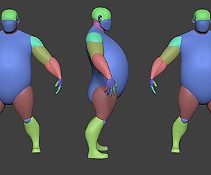 Toon Male Base Mesh