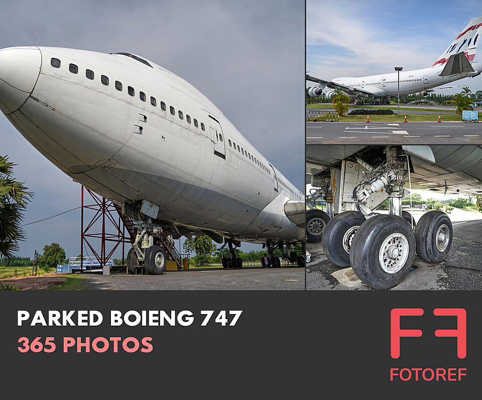 365 photos of Parked Boieng 747