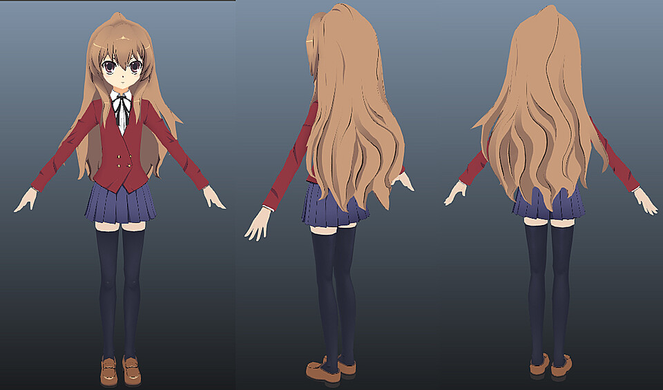 Aisaka Taiga TIGER DRAGON girl ACG animation MMD