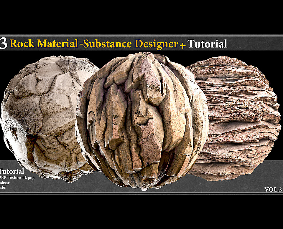 3 Rock Material - Substance Designer+ Toturial