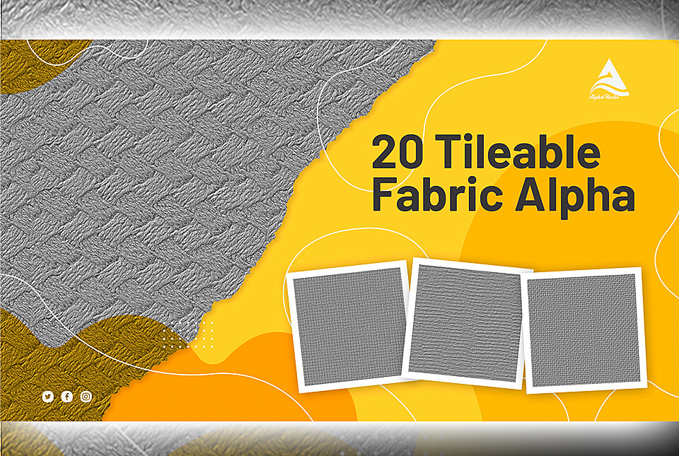 20 tileable fabric alphas
