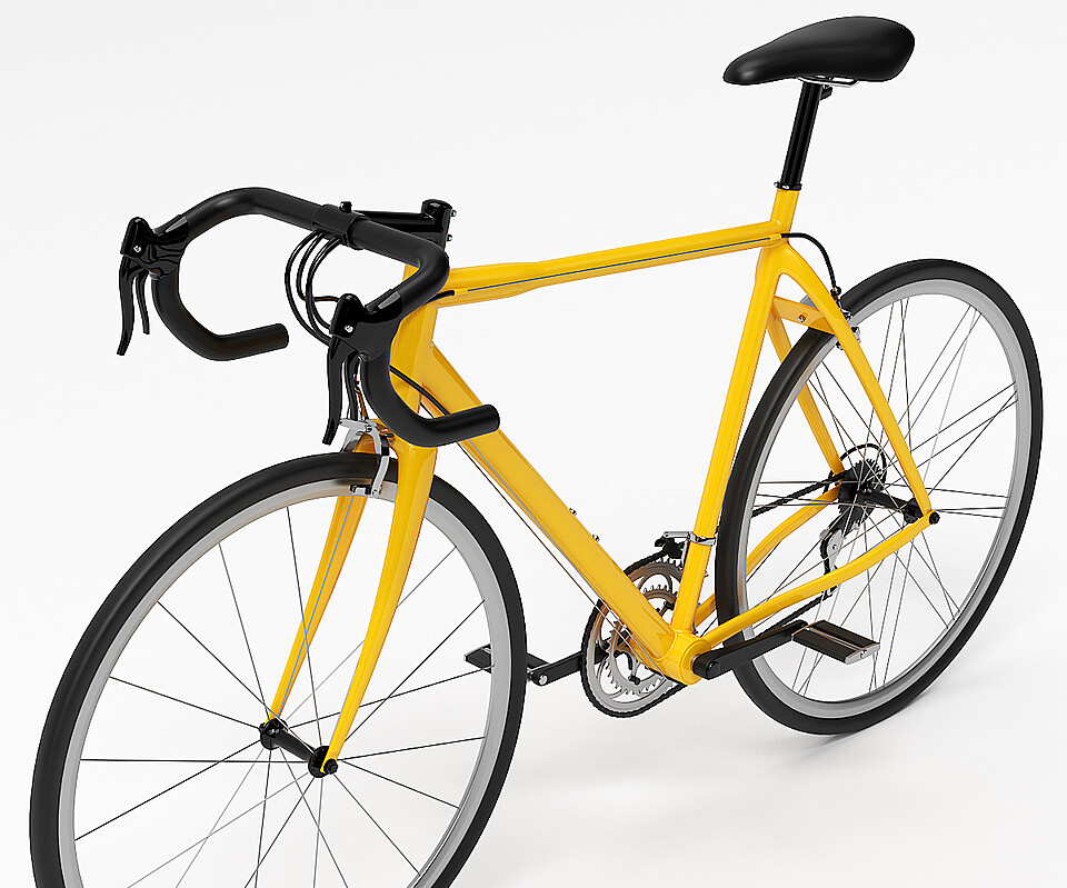 Yellow Racing Bike