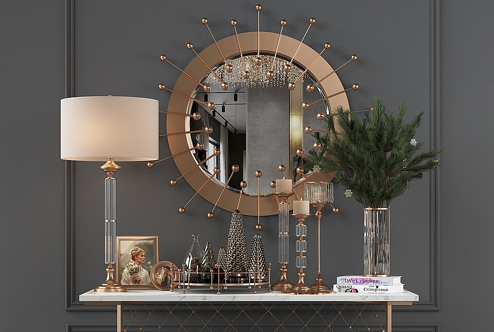 CRYSTAL DECORATIVE SET