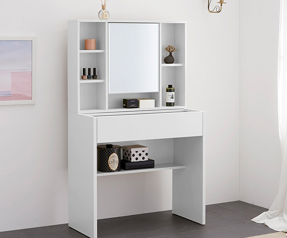Emily 600 multi storage mini vanity table