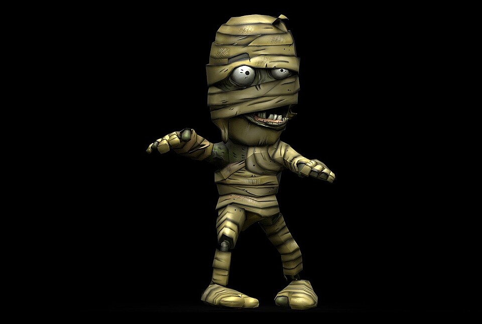 Mummy Animated and Fully Rigged 3D Character