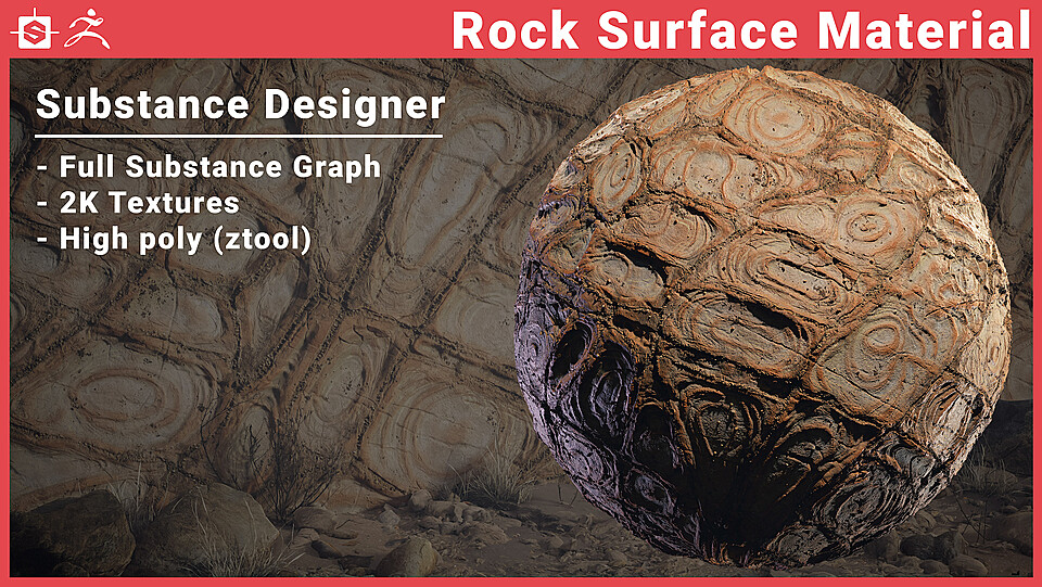 Rocky Surface Material - Substance Designer