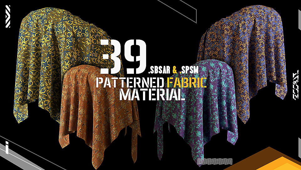 39 patterned fabric material(vol.2).sbsar & .spsm