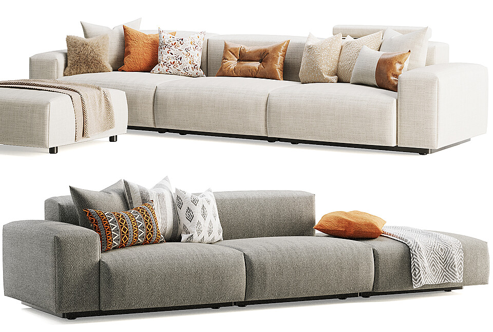 Vitra Soft Modular Sofa Three-Seater