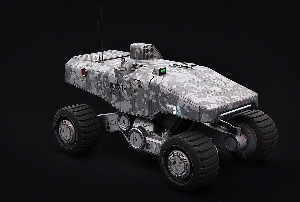 Mars Military Rover Source Files Attached 8K