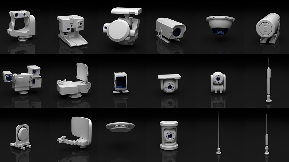 Kitbash set, Cameras&sensors 01