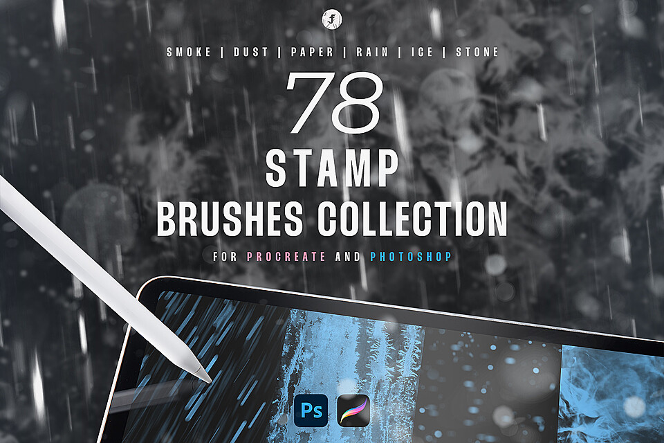 Stamp Brushes Collection (PS / Procreate)