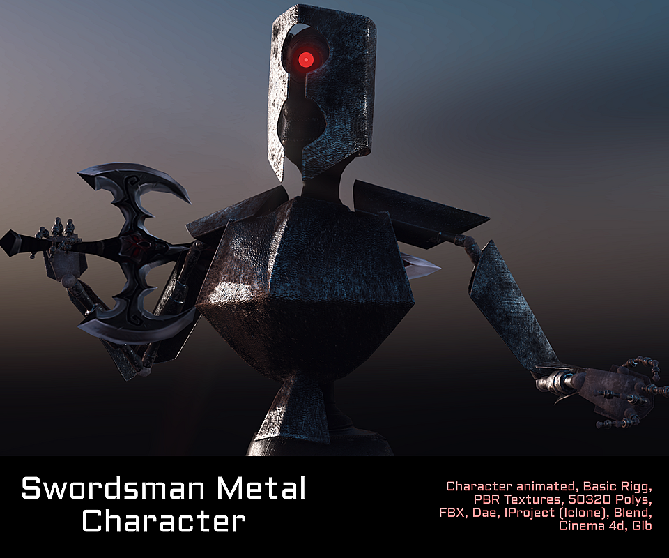 Swordsman Metal Character