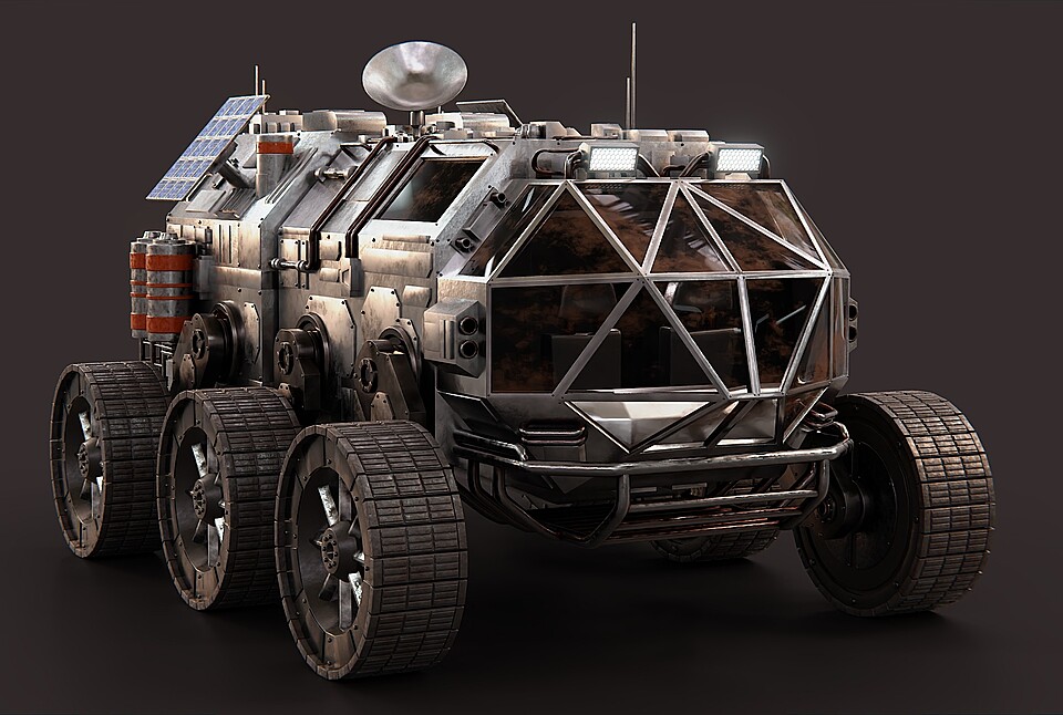 Mars Rover (Blender 3d Model)