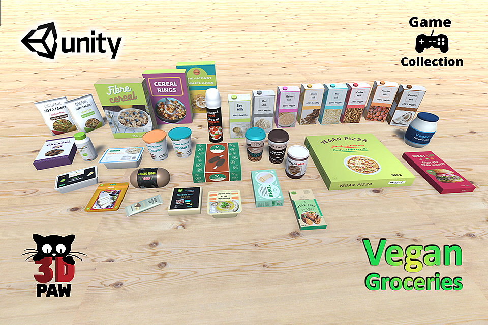 Vegan groceries pack