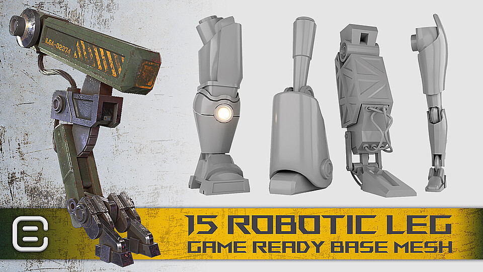 Robotic SCI-FI Legs base mesh