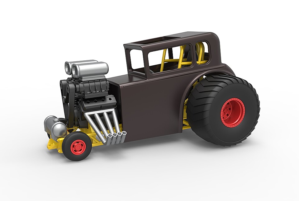Mini Rod pulling tractor 5 Scale 1:25
