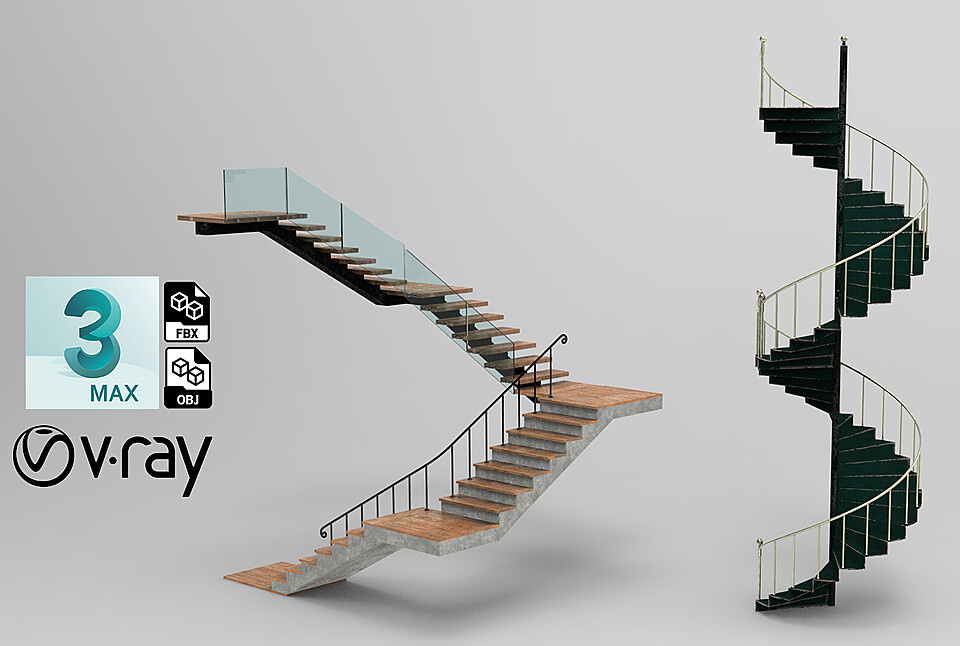 3 staircase models