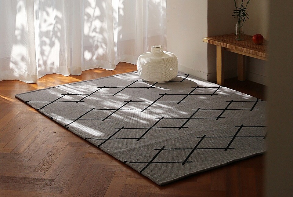 Modern pattern rug