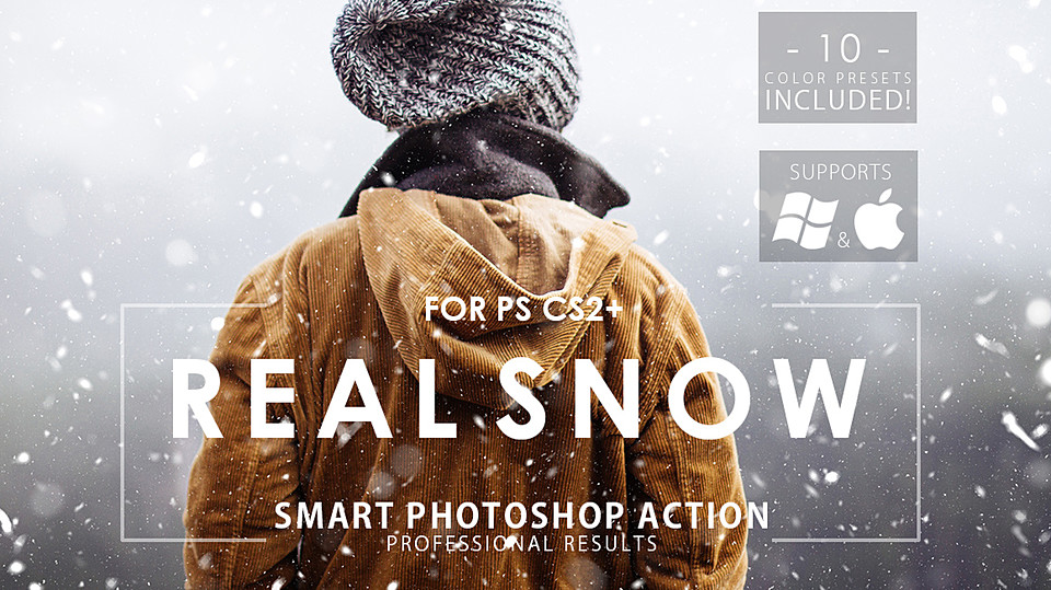 Real Snow Photoshop Action
