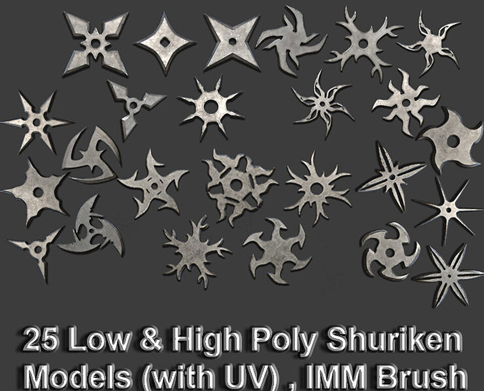 25 Shuriken Models Vol.1