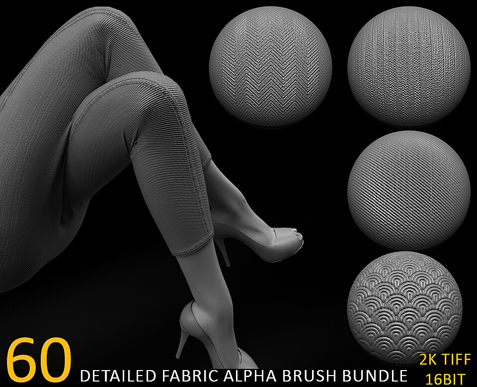 DETAILED FABRIC alpha brush bundle