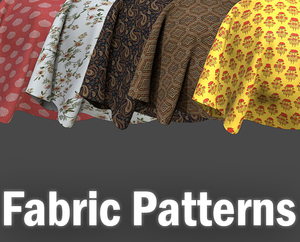 10 Fabric Patterns Seamless and Tileable Vol. 6