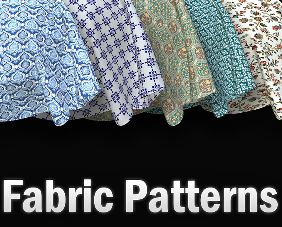 10 Fabric Patterns Seamless and Tileable Vol. 8