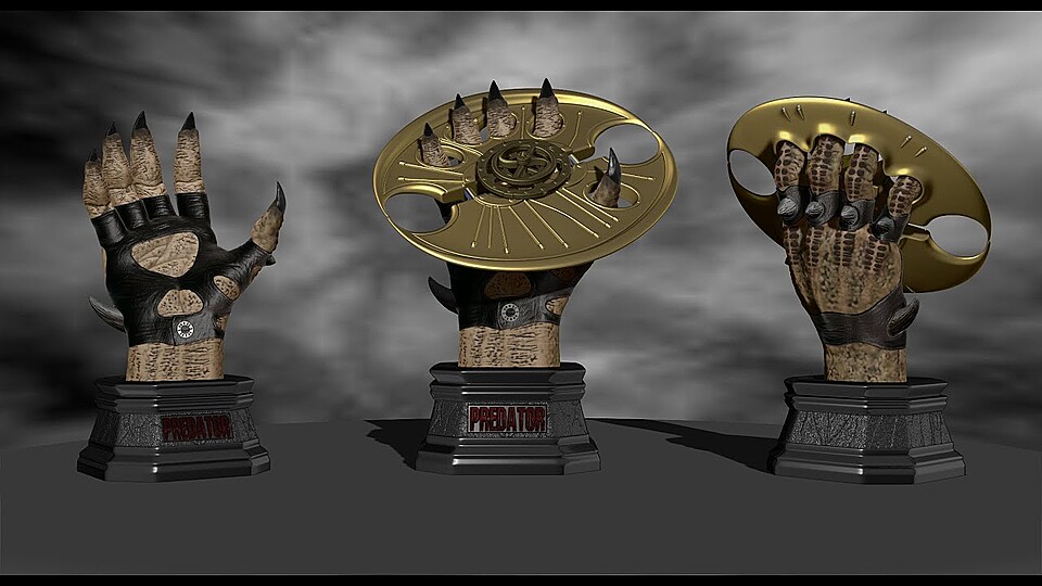 Predator Smart Disc with Hand for 3D Printing