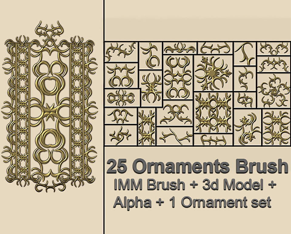 Ornaments Brushes–IMM Brushes+Ornament Set Vol.2
