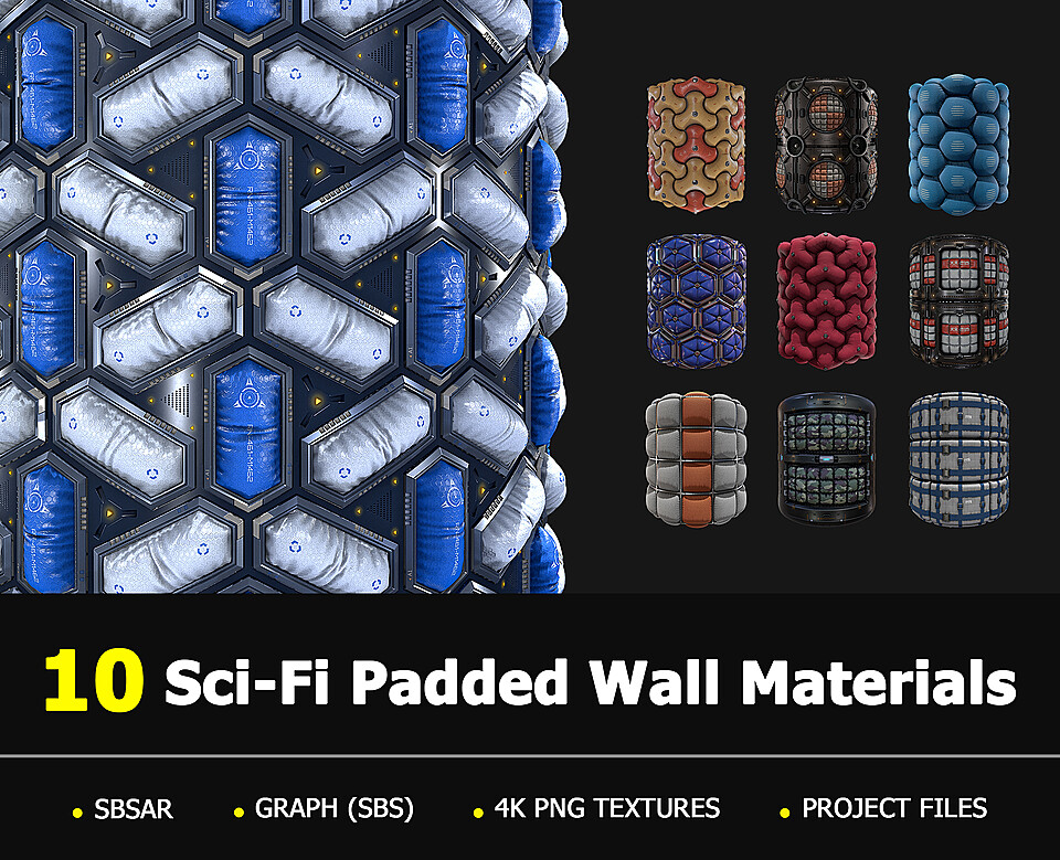 10 Sci-Fi Padded Wall Materials