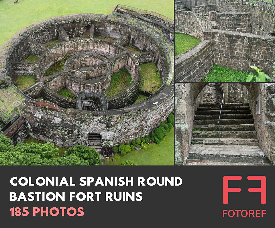 Colonial Spanish Round Bastion Fort Ruins