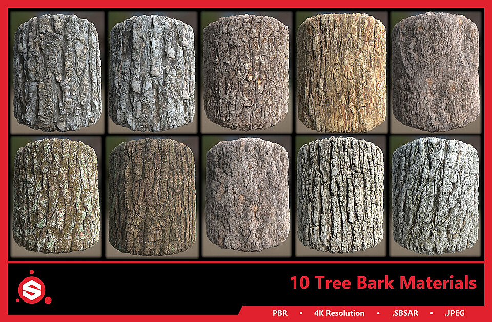 10 Tree Bark Materials