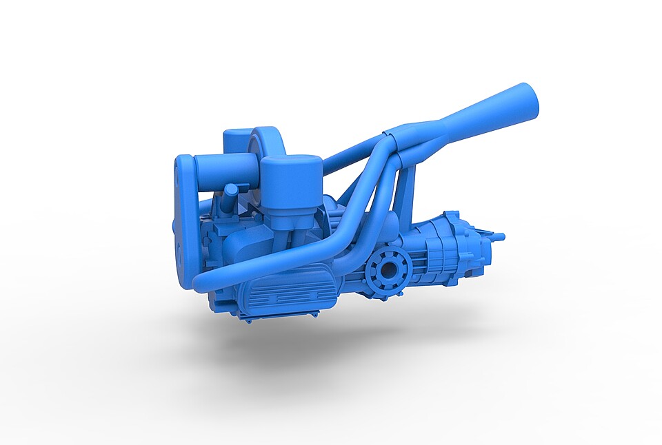 Diecast engine for Sand Rail buggy Scale 1:25