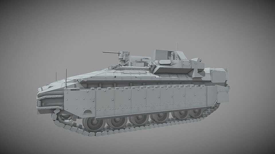 IDF Nammer APC with Trophy APS 3D model