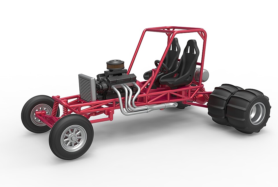 Old school water pumper Sand buggy 1:25