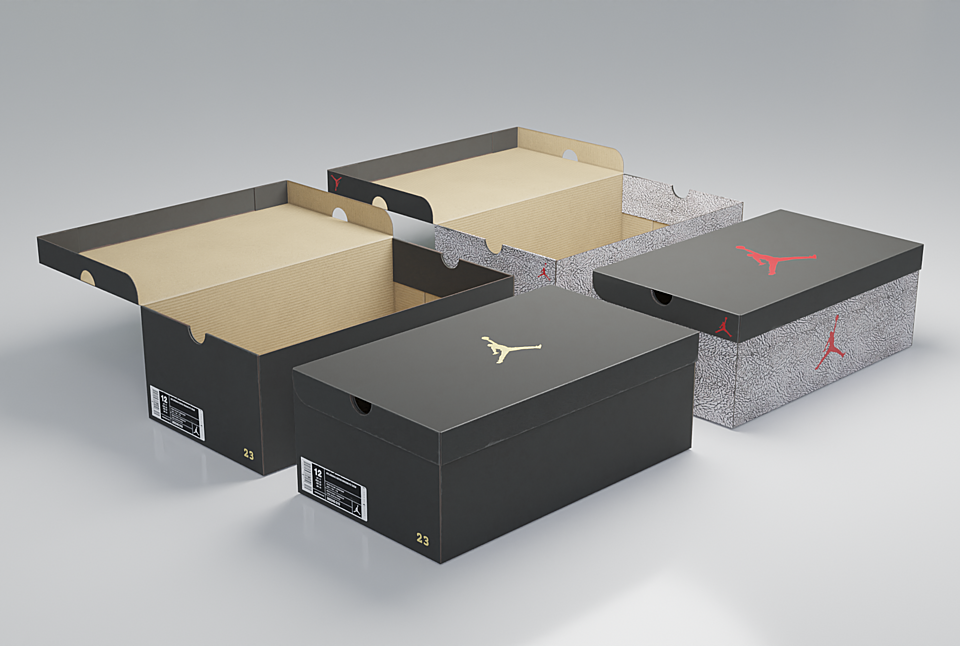 Jordans Shoe Box Set with 4K Textures