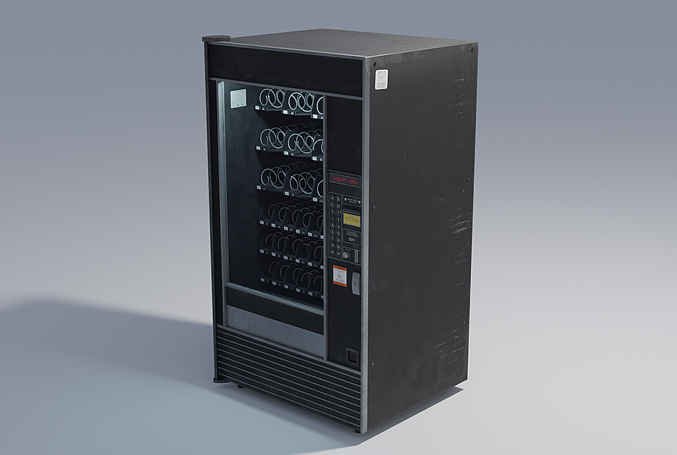 80s Retro Vending Machine with 8K 4K and 2K