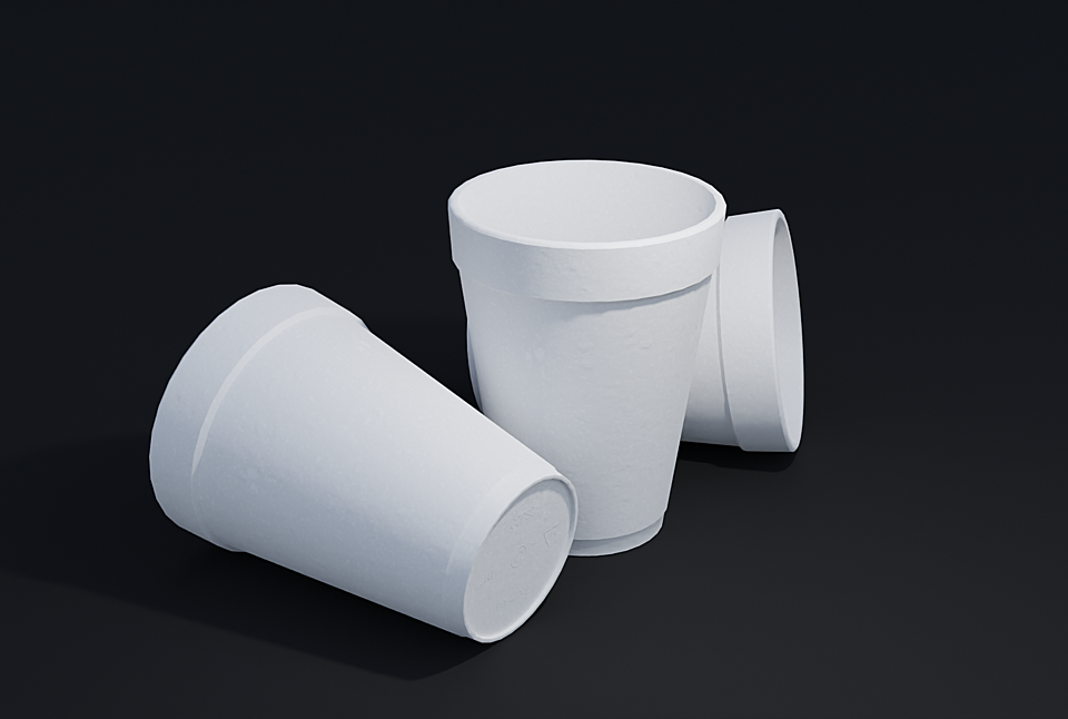 Reallistic Styrofoam Cup 4K Textures