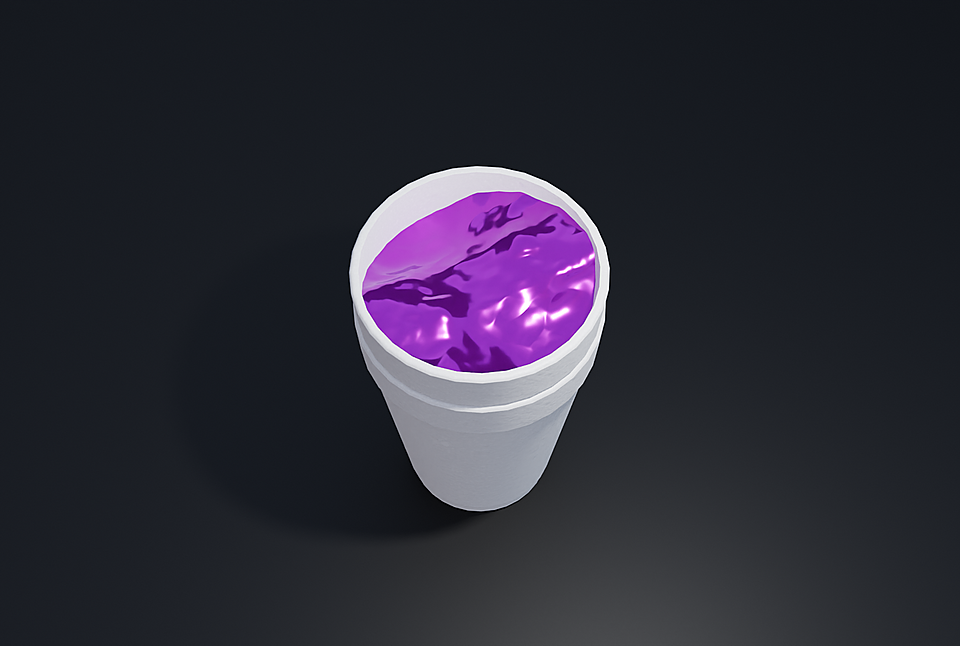 Lean Double Cup with 4K Textures