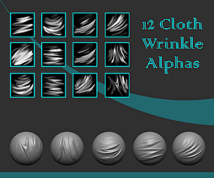 SIX FREE CLOTH AND FABRIC ALPHA MAPS