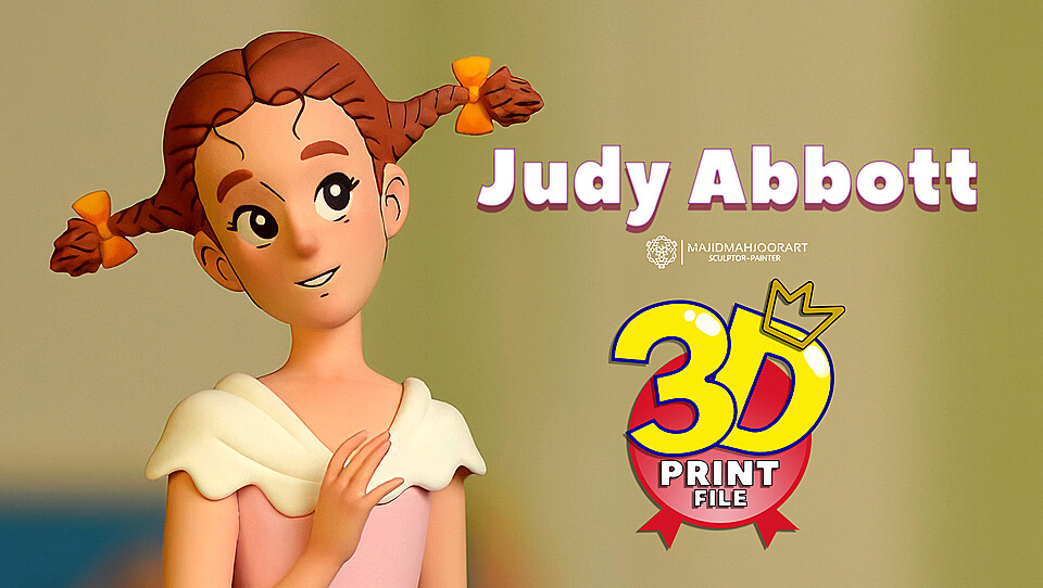 Judy Abbott 3d model ( ready for 3D print )