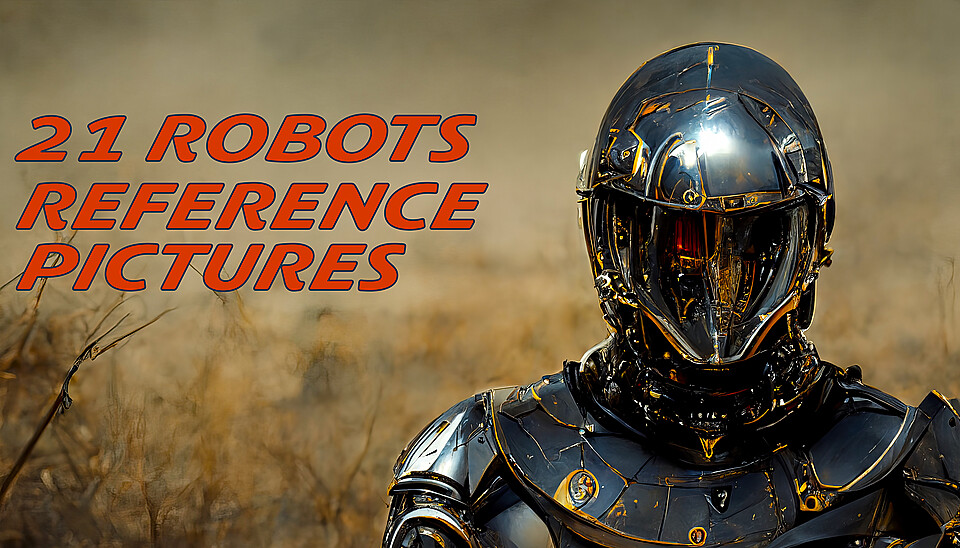 21 Robots 2D Characters